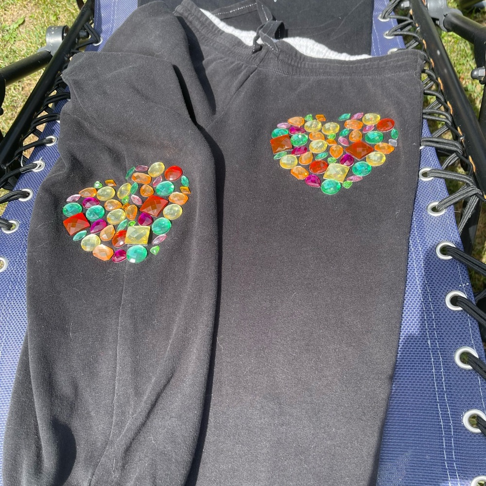Victoria Secret Pink Jeweled 3 Piece Set Sz Xs/S - Gem